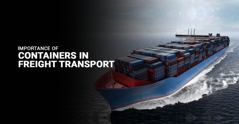 Importance of containers in freight transport